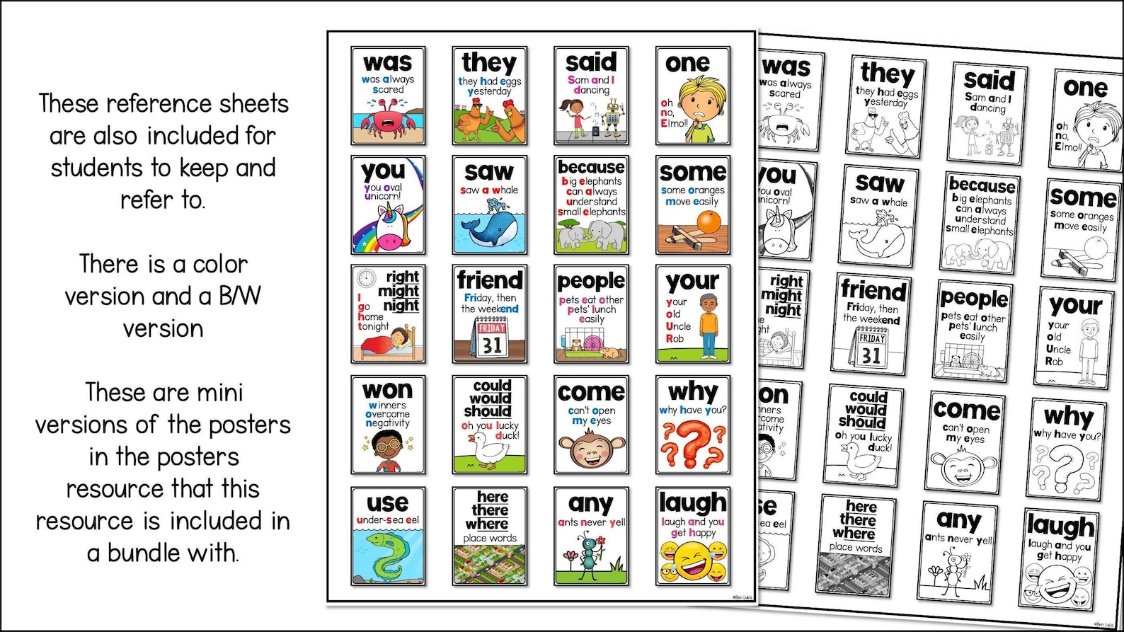 Sight Word Mnemonic Spelling Worksheets, Homeschool Practice (printable ...
