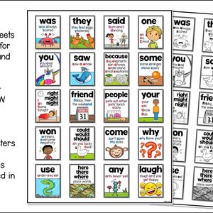 Mnemonic Spelling Worksheets, 23 Sight Word Practice Activity Pages ...