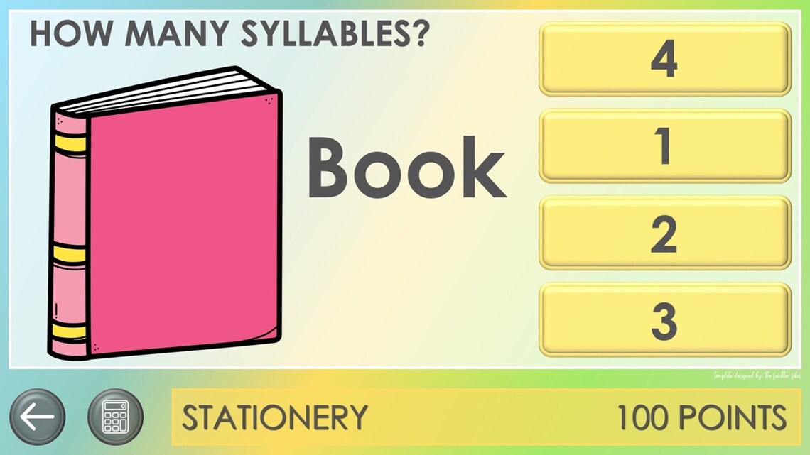 Counting Syllables Powerpoint Game for Phonological Awareness Practice ...