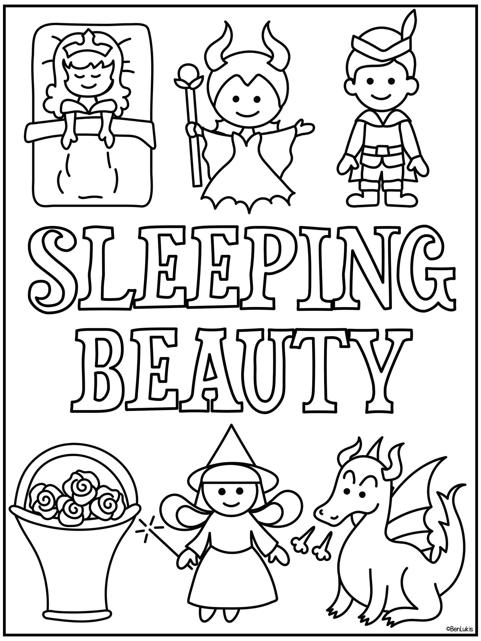Sleeping Beauty Comprehension Worksheets, Reading Activities, Word ...
