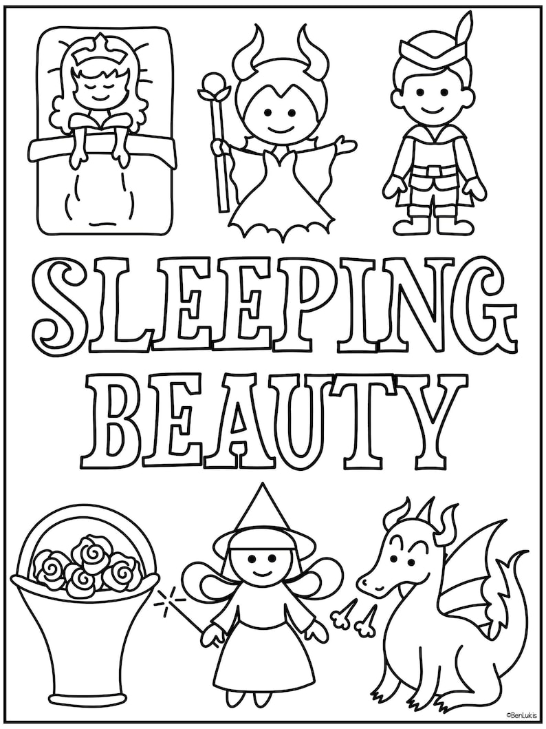 Sleeping Beauty Comprehension Worksheets, Reading Activities, Word ...