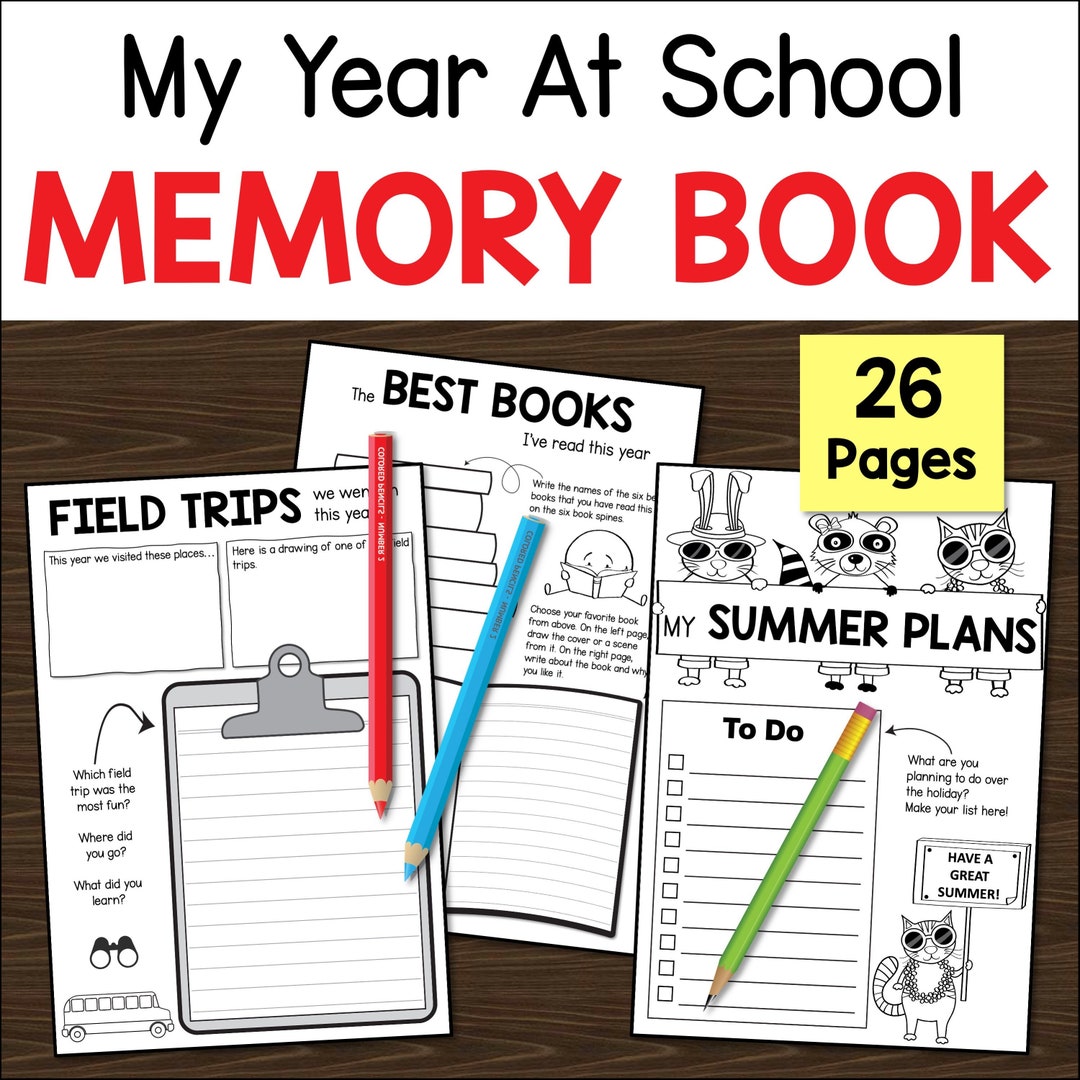 School Memory Book and School Yearbook End of School Year - Etsy