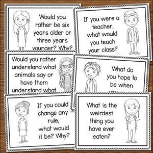 Getting to Know You Question Cards for Back to School, Questions to ...