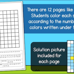 Place Value Mystery Picture Math Worksheets, Place Value Pet Coloring ...