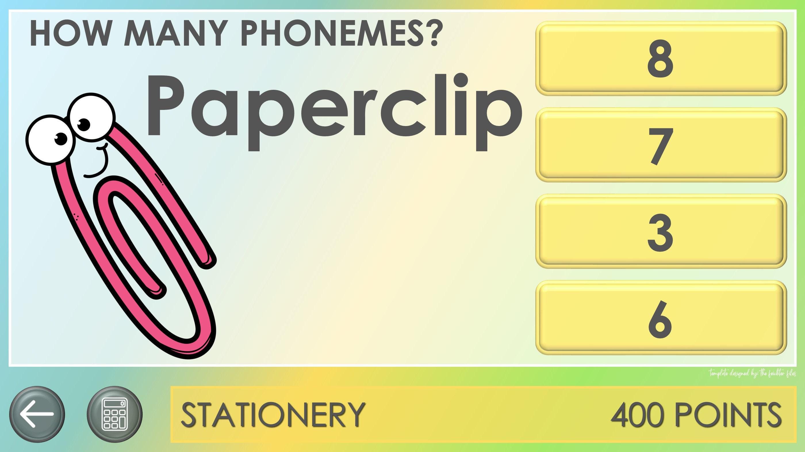 Counting Phonemes - Sounds in Words - Powerpoint Game for Phonological ...