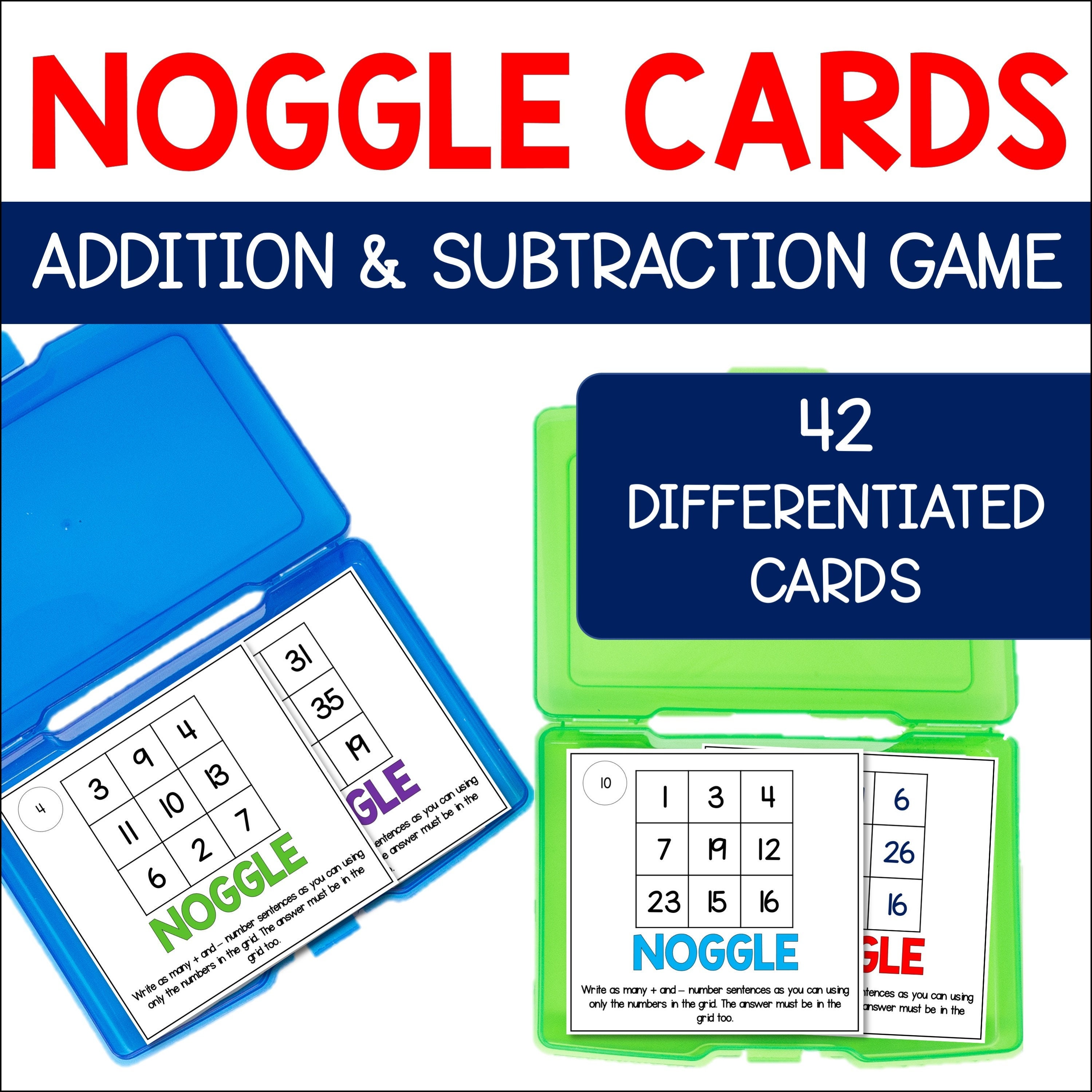 Number Puzzle Task Cards, Addition and Subtraction Brain Teasers, Fun ...