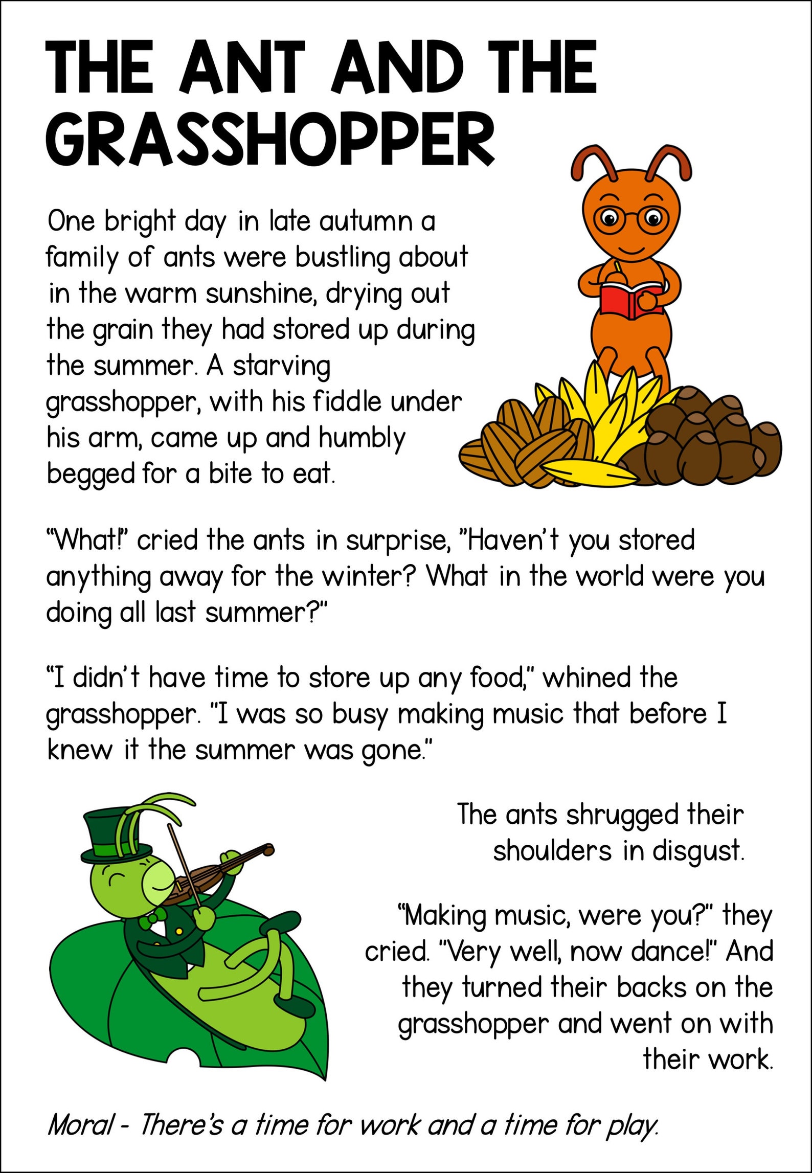Aesop's Fables Reading Passages, 7 Classic Children's Stories to Read ...