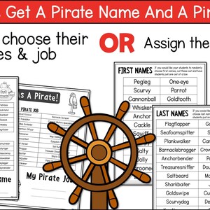 Pirate Name and Job Activity, Printable ID Card (PDF) - Etsy