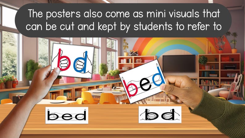 B D Reversals Worksheets & Posters, B and D Handwriting Practice ...