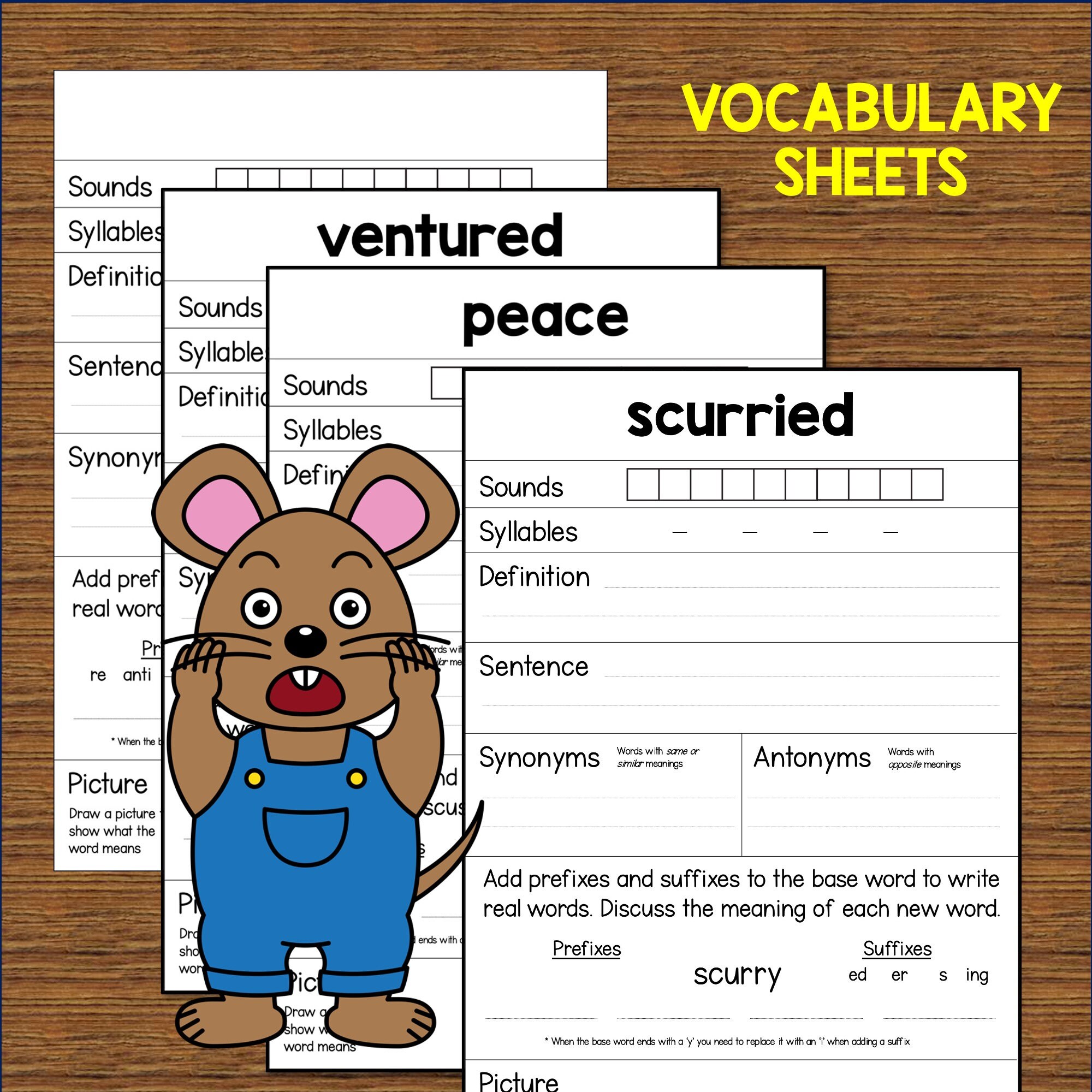 The Town Mouse and the Country Mouse Aesop Fables Activities - Etsy