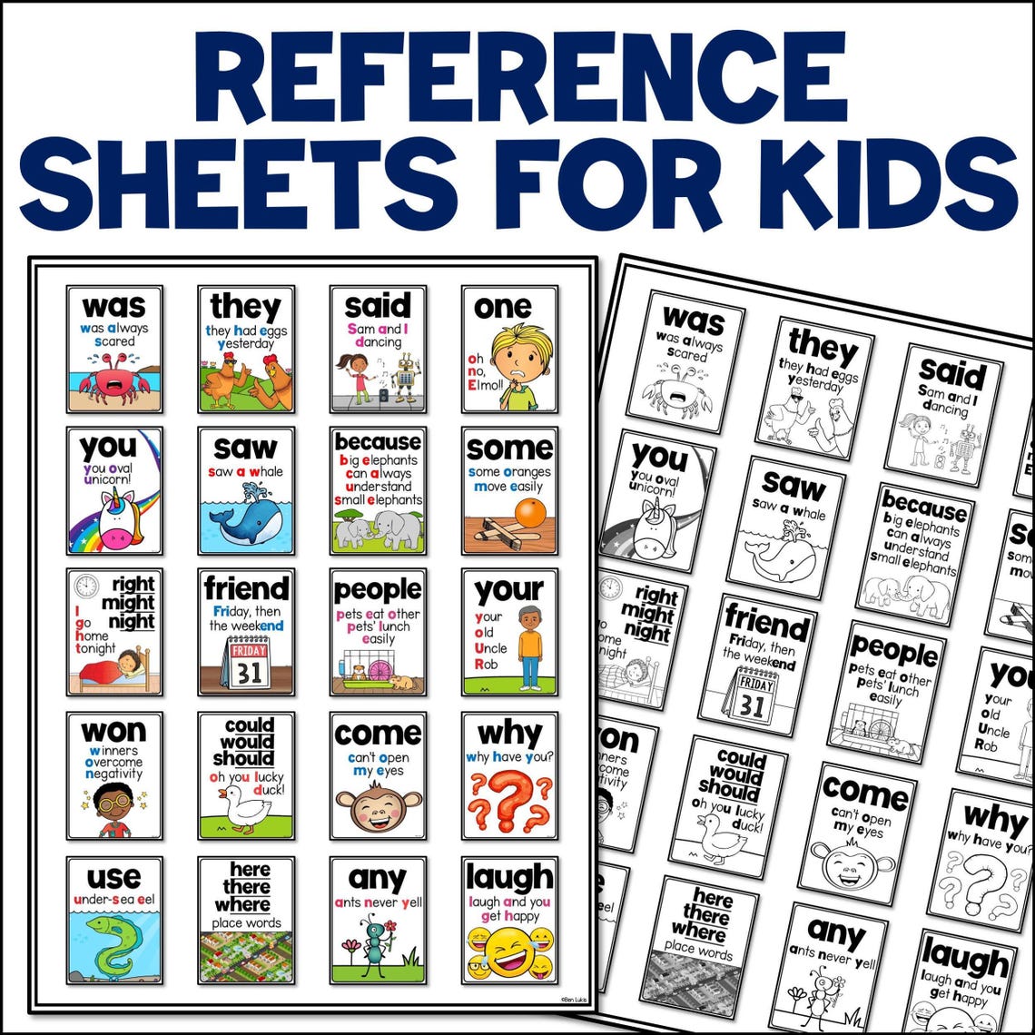 Mnemonic Spelling Worksheets, 23 Sight Word Practice Activity Pages ...