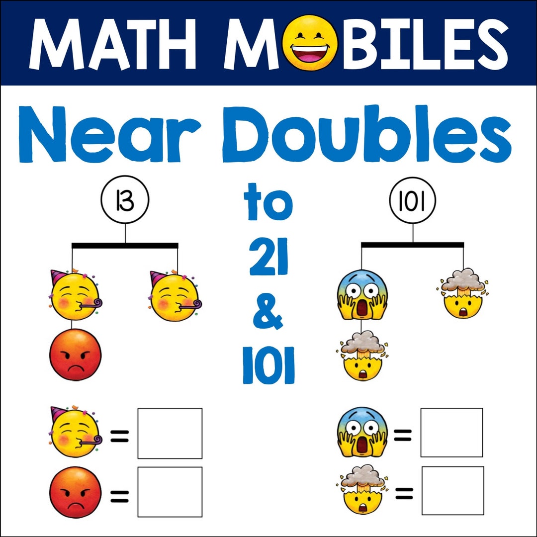 Near Doubles Math Facts Worksheets Early Algebra Math - Etsy