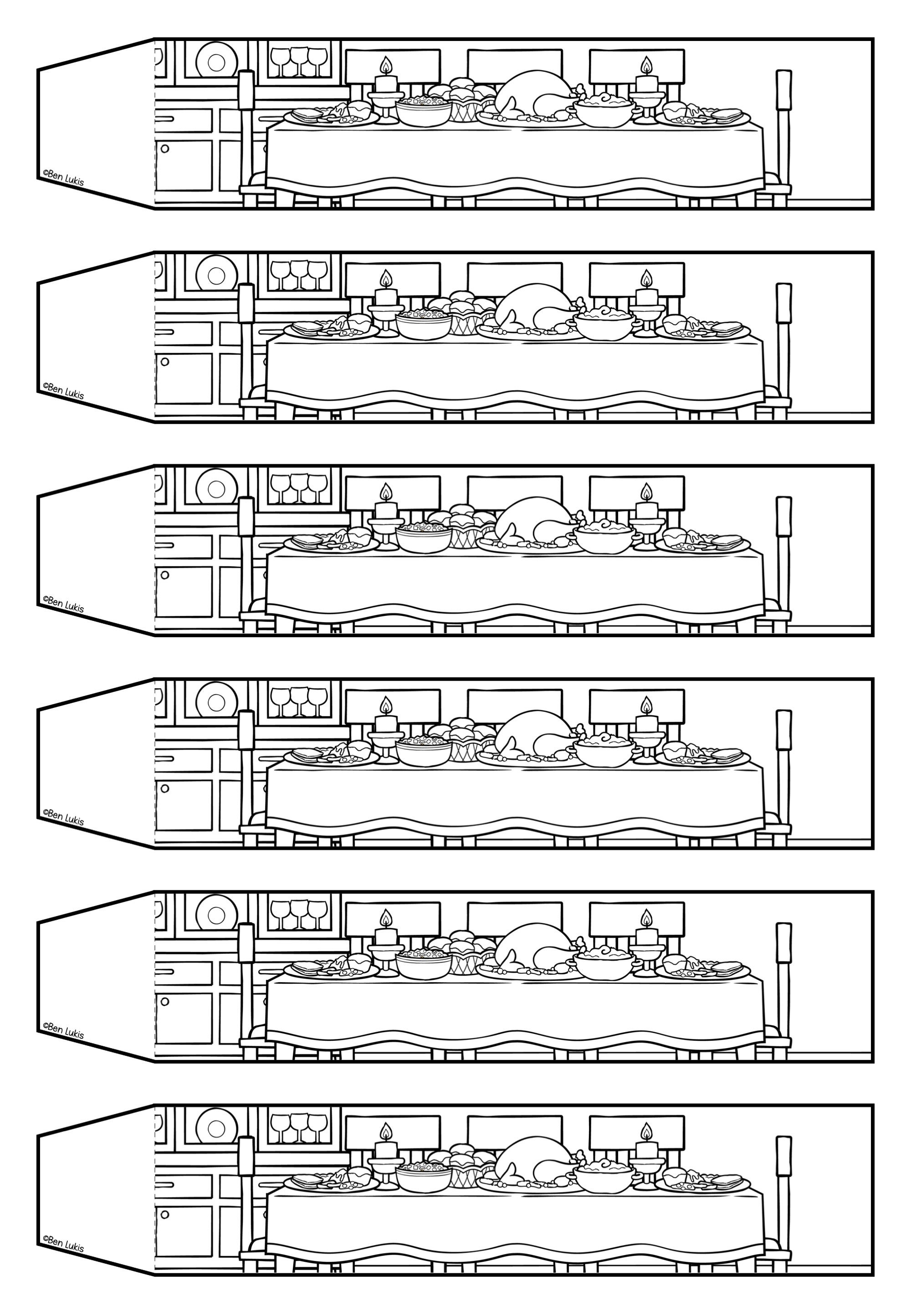 Thanksgiving Paper Chains, Printable Thanksgiving Craft, DIY Decoration ...
