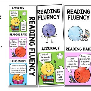 Reading Fluency Bookmarks for Kids, Printable Homeschool & Home Reading ...