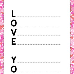Valentines Day Acrostic Poetry Writing Templates, Valentines Day Poem ...
