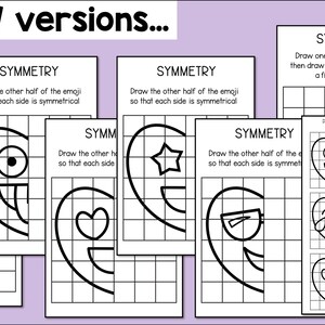 Symmetry Art and Math Worksheets, Valentine's Day Activities for ...