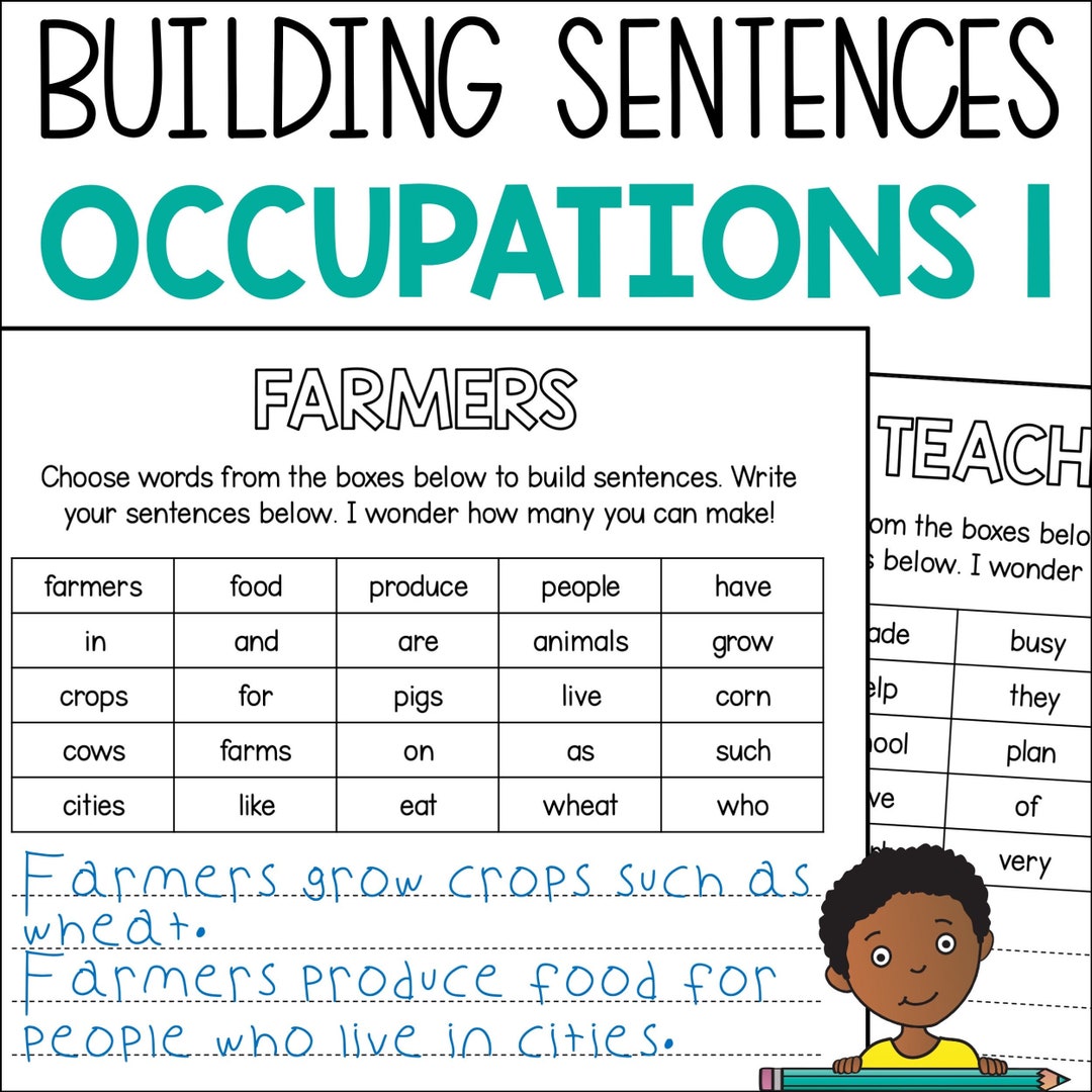 Building Complete Sentences With Words, Writing Sentences About ...