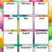 Birthday Chart Posters for Home or School, Birthday Tracker for Early ...