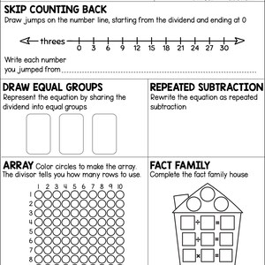 Divide by 3 Practice Math Worksheets, Division Equation of the Day ...