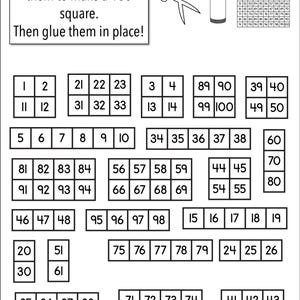 Place Value to 100 Jigsaws, 100 Chart Jigsaw Activity, Printable PDF ...