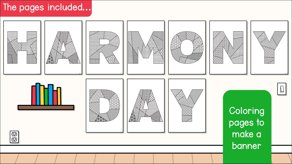 Harmony Day & Harmony Week Activity Sheets, Printable PDF Coloring ...