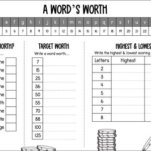 Addition Fun Math Activity Challenges, Calculate the Value of Words ...