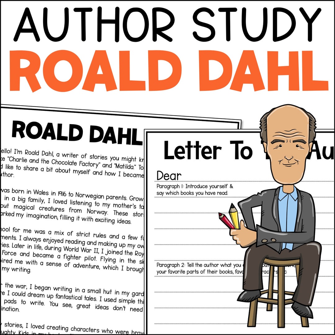 Roald Dahl Author Study Worksheets, PDF Printable Homeschool Learning ...