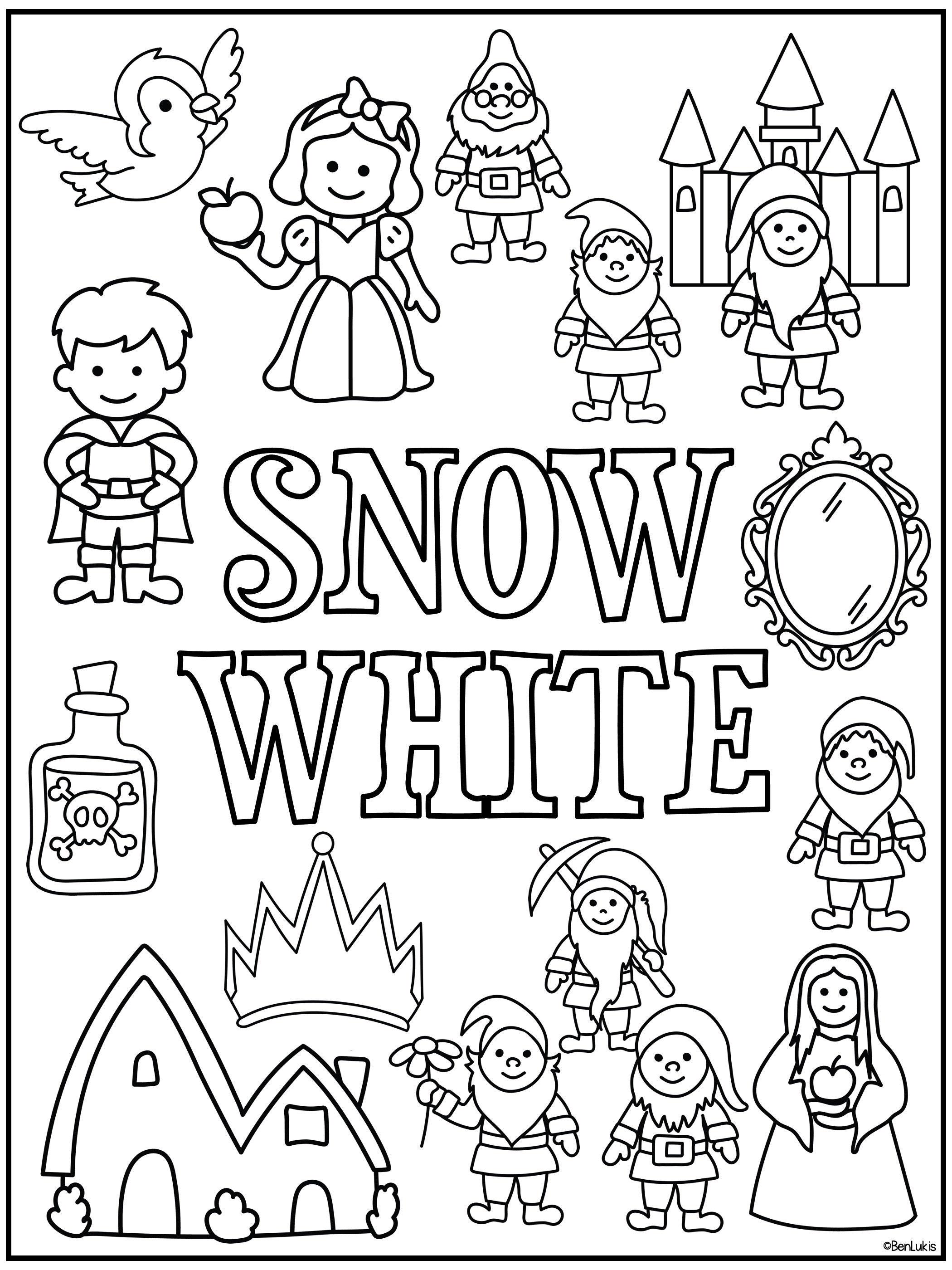 Snow White Reading, Comprehension Worksheets, Printable Word Search ...