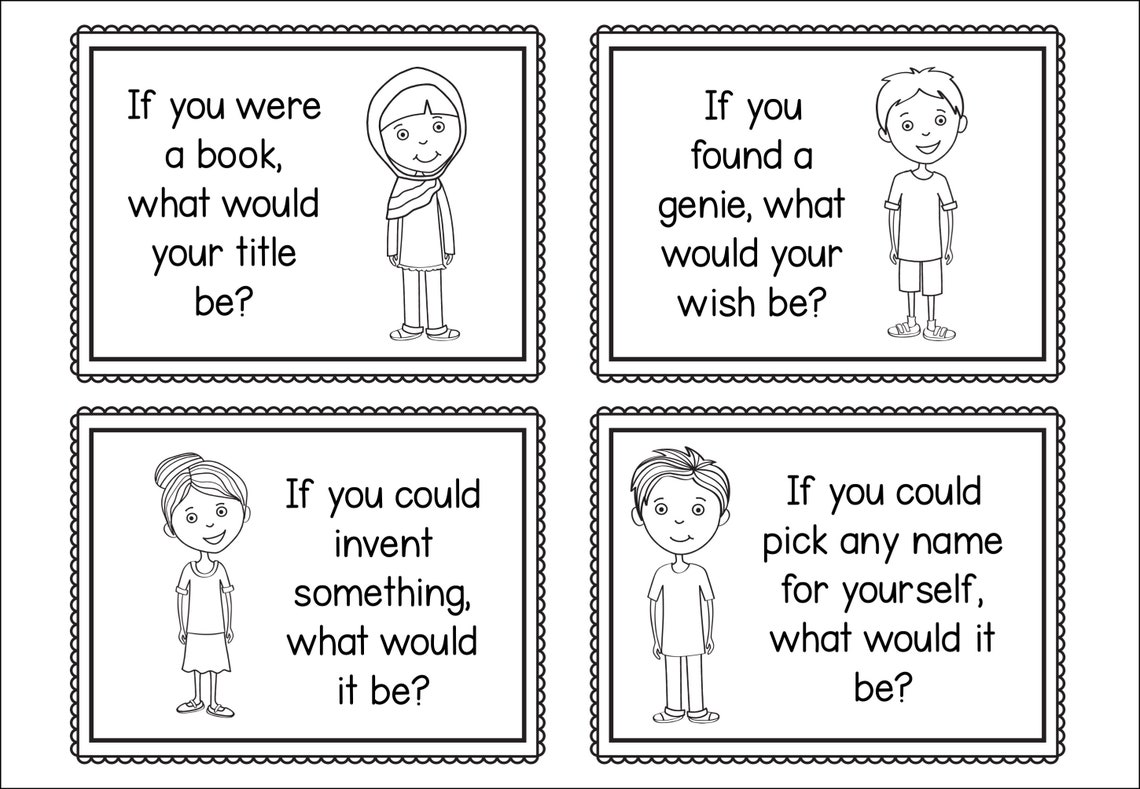 Getting to Know You Question Cards for Back to School, Questions to ...