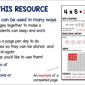 2 Times Table Multiplication Equation of the Day Practice Worksheets ...