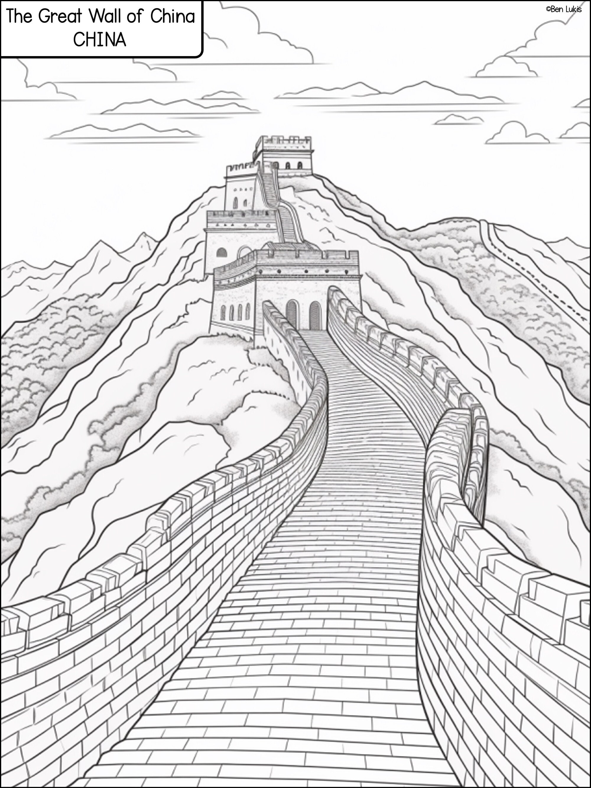 Landmarks of Asia, Geography Facts Information & Coloring Pages the ...