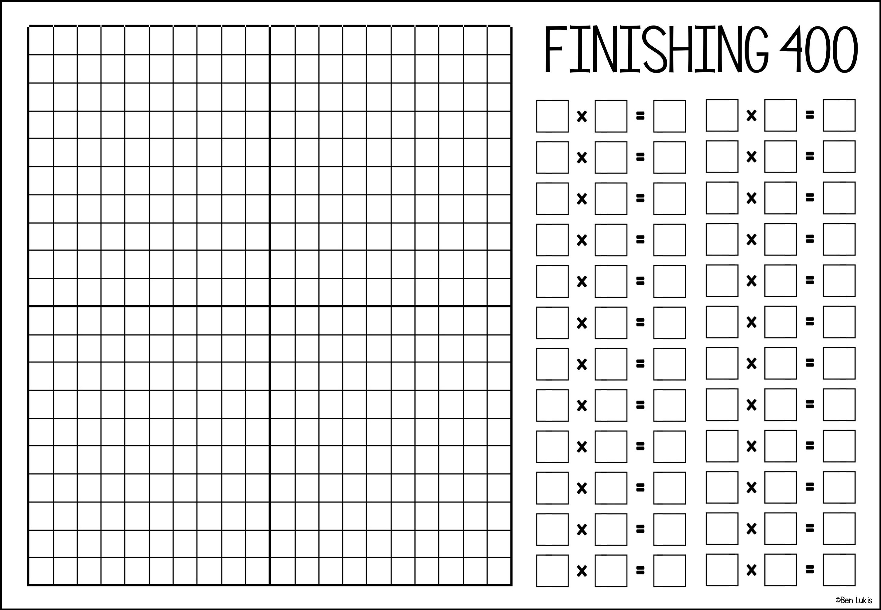 Area Multiplication Practice Math Game for Times Table Number Fact ...
