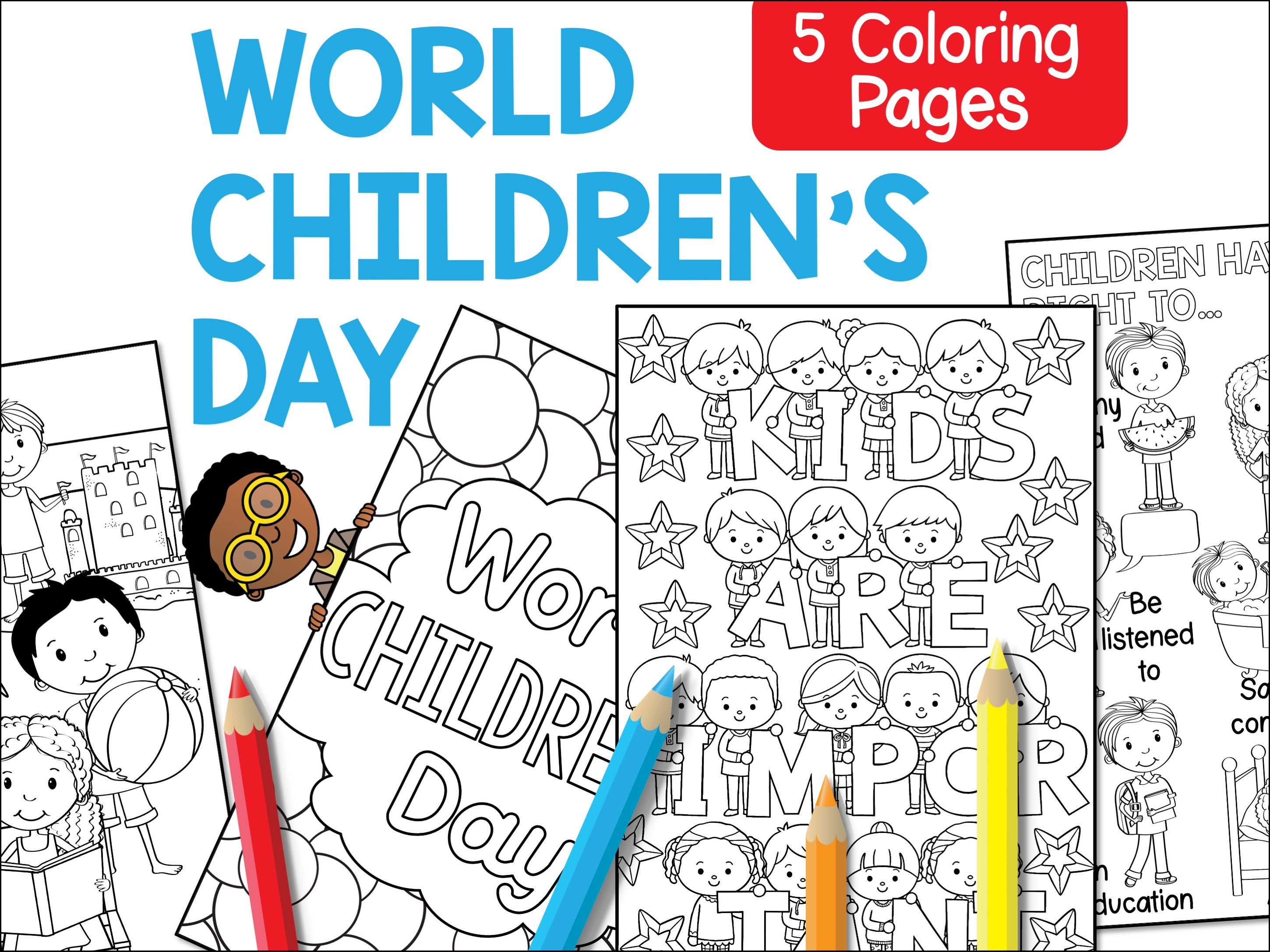 World Children's Day Coloring Pages, Printable Kids Activities ...