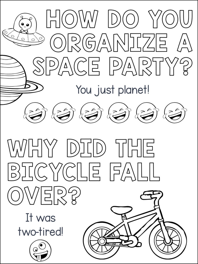 Dad Jokes Coloring Pages for Father's Day, Funny Printable Activity for ...