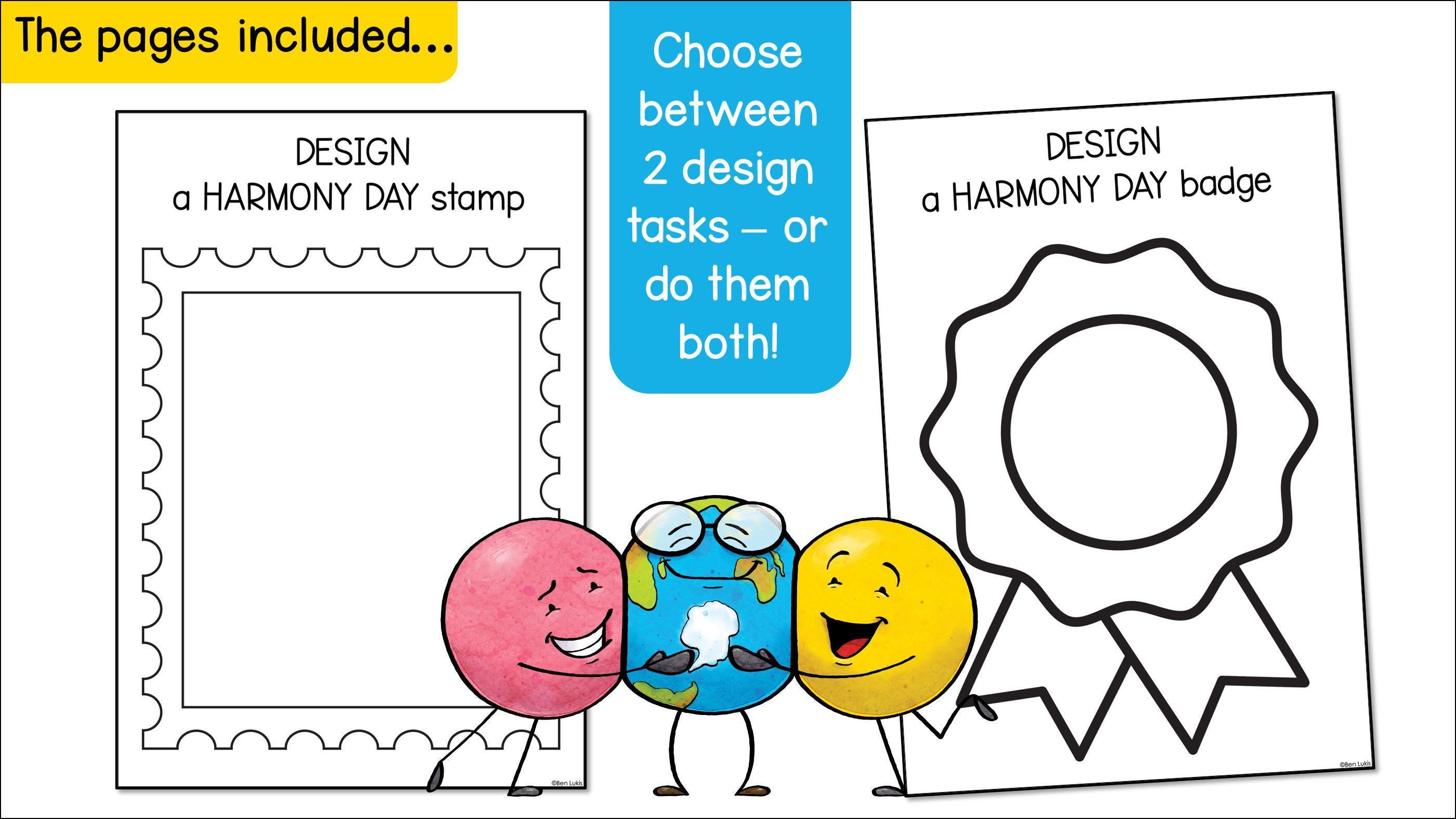 Harmony Day Activity Sheets, Cultural Inclusion (printable PDF) - Etsy