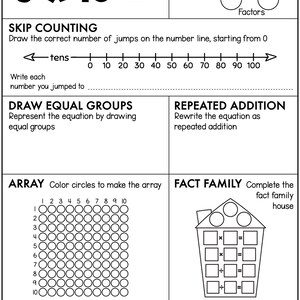 10 Times Table Multiplication Equation of the Day Practice Worksheets ...