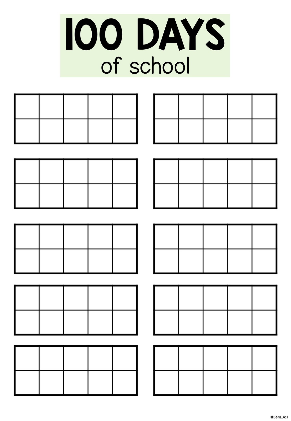 100 Days of School Countdown Posters, 100th Day of School Math Counting ...