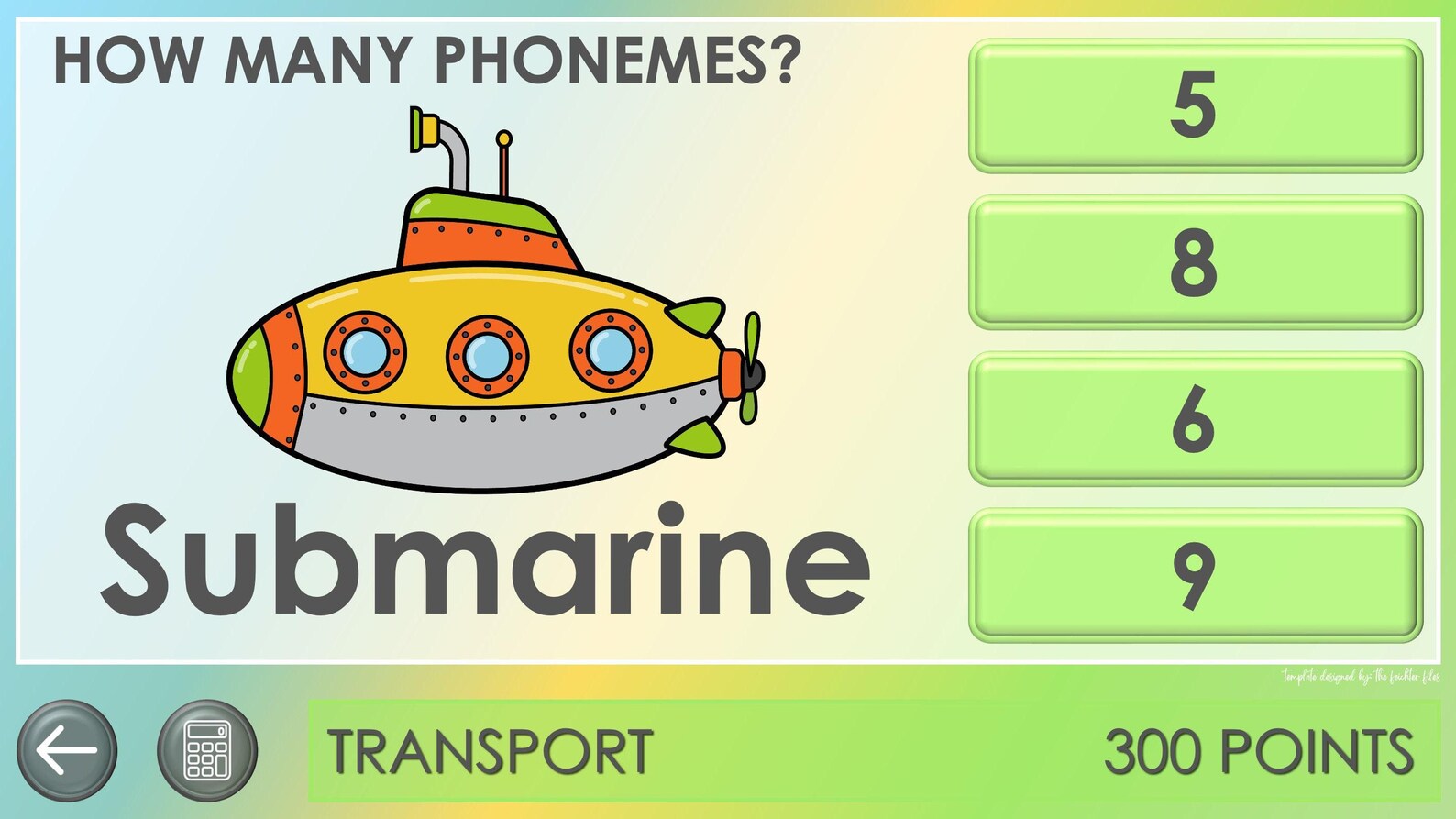 Counting Phonemes - Sounds in Words - Powerpoint Game for Phonological ...