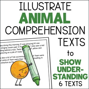 Animal Reading Passages to Read and Illustrate to Build Reading ...