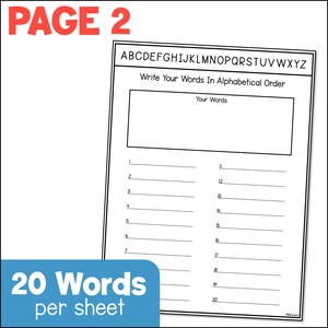 ABC Alphabetical Order Practice Worksheets, Homeschool Printable (PDF ...
