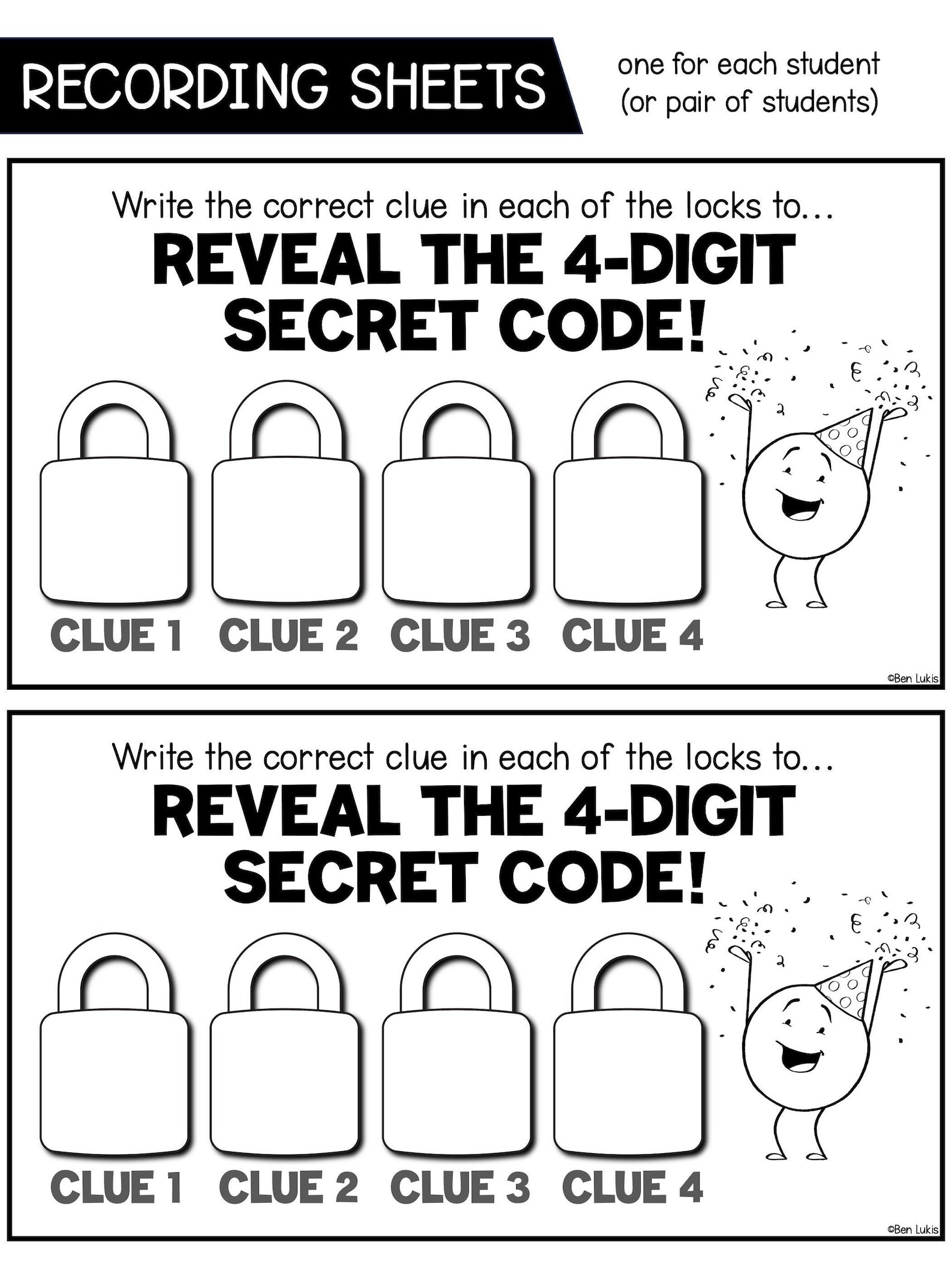 Invertebrates Escape Room for Kids, Educational Game Printable PDF ...