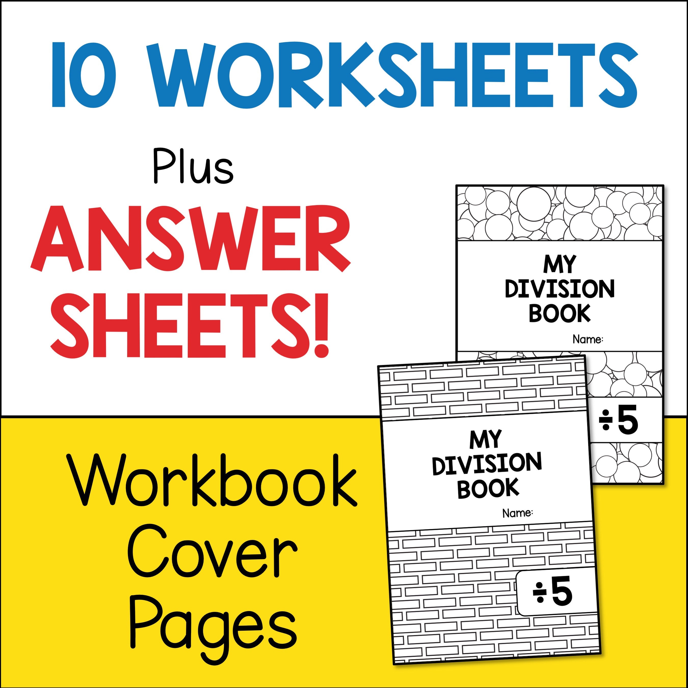 Division Practice Worksheets, Dividing by 5, Division Facts for 5, Math ...