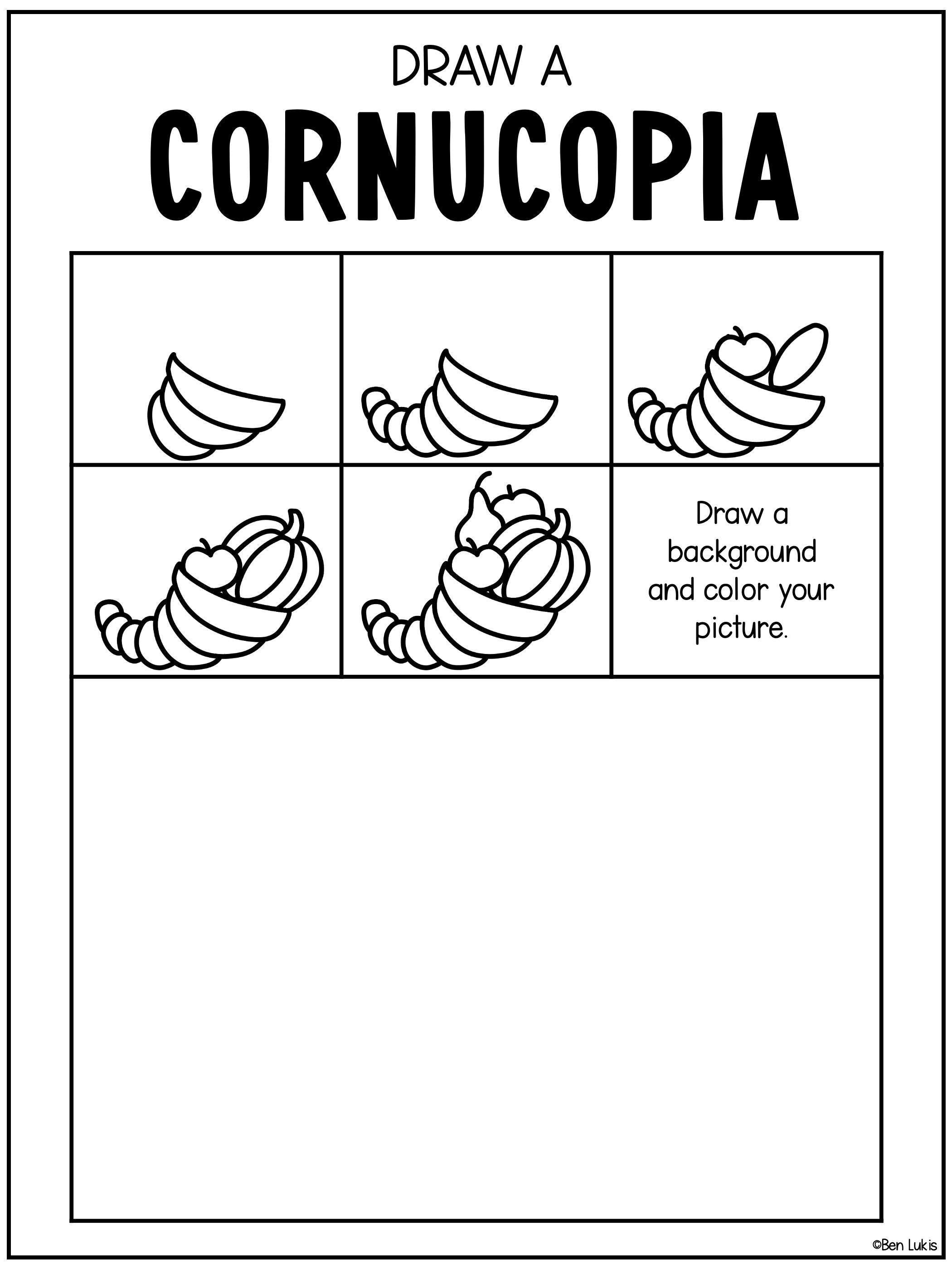 How-to-draw Thanksgiving Drawings for Kids, Thanksgiving Homeschool ...