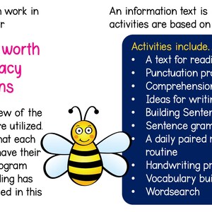 Invertebrates Literacy Activities for A Week, Reading Writing and More ...