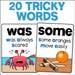 Sight Words Spelling Posters, Homeschool Spelling Practice for Tricky ...