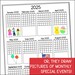 2025 Calendar for Kids, Printable Blank Monthly 2025 Calendar Gift ...