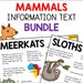 Mammal Information Reading Passages, Mammals Fun Facts, Animal Research ...