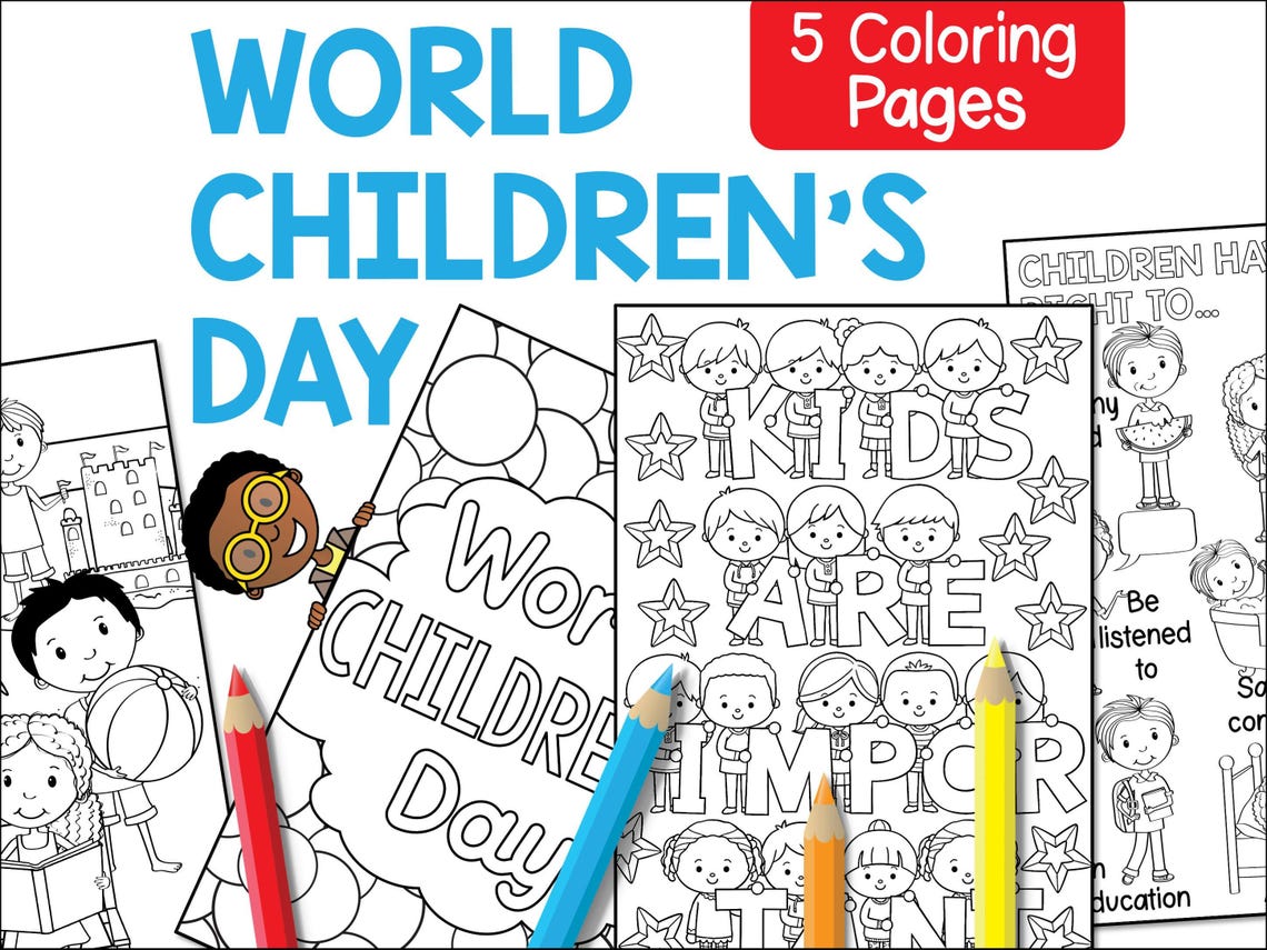 World Children's Day Coloring Pages, Printable Kids Activities ...