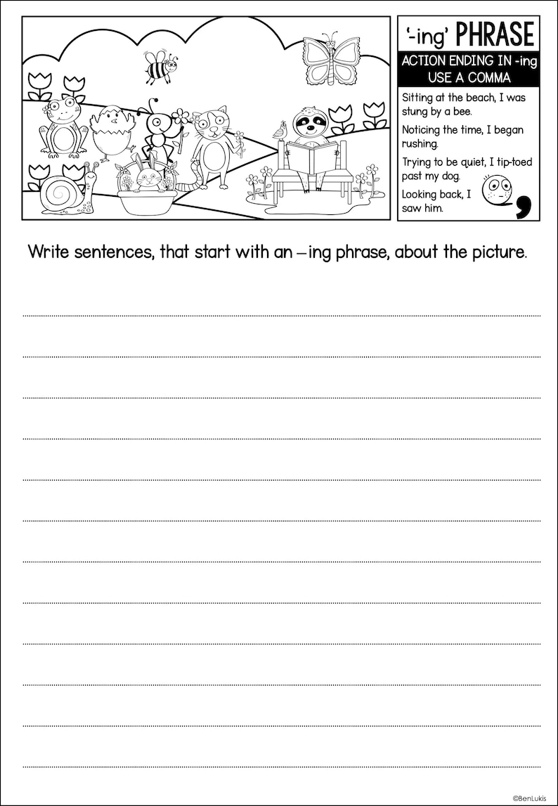 Sentence Writing Prompts and Starters, Ways to Begin Writing Sentences ...