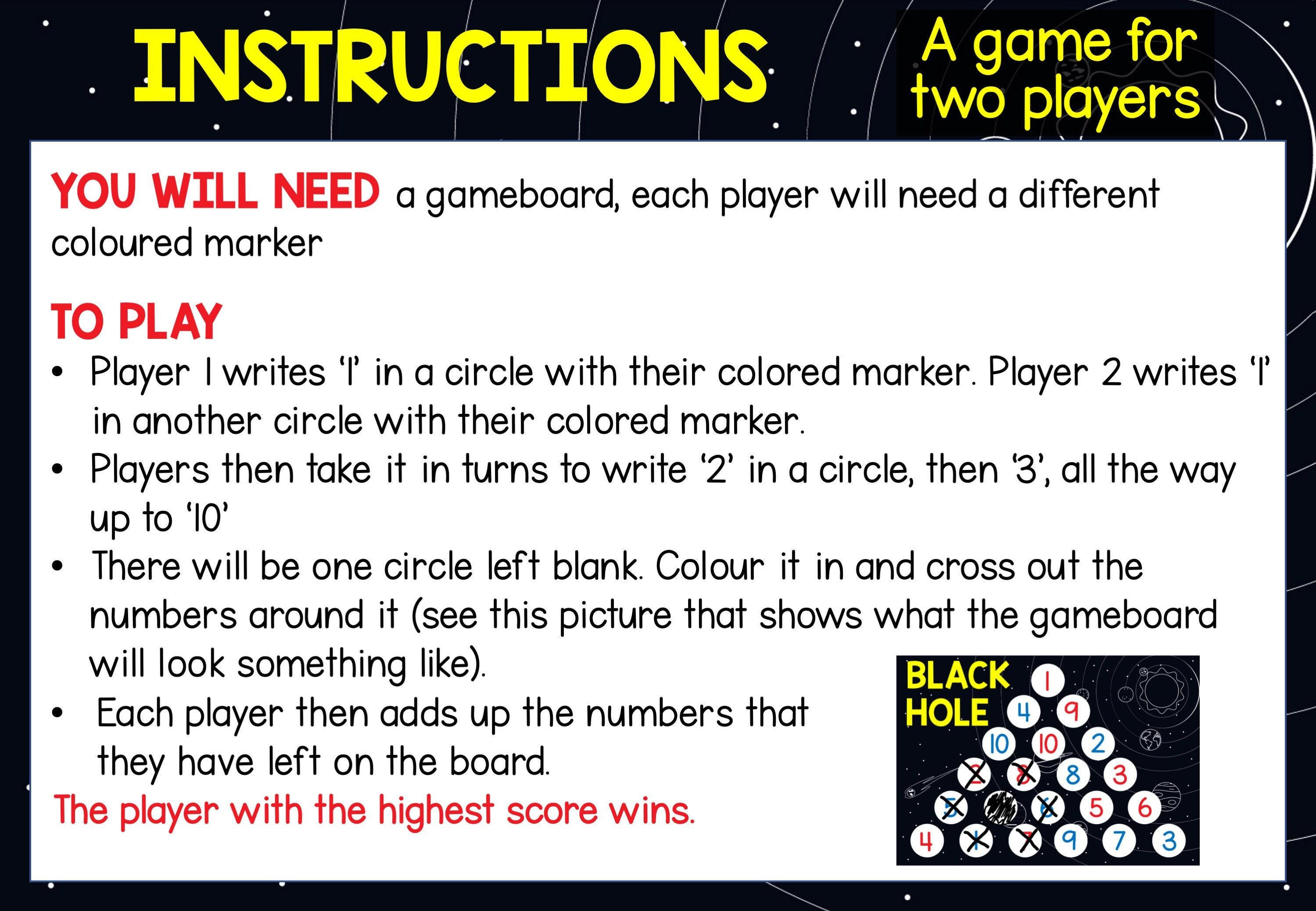 Addition Math Game, Printable PDF Math Game of Strategy and Addition ...